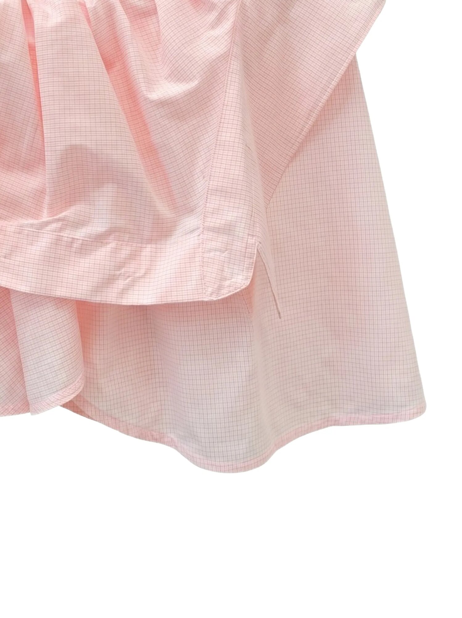 Юбка August Barron Checked ruffled skirt, размер 40, pink — фото 1
