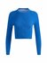 Кардиган Alice+Olivia Carson ribbed-knit cardigan, размер L, синий