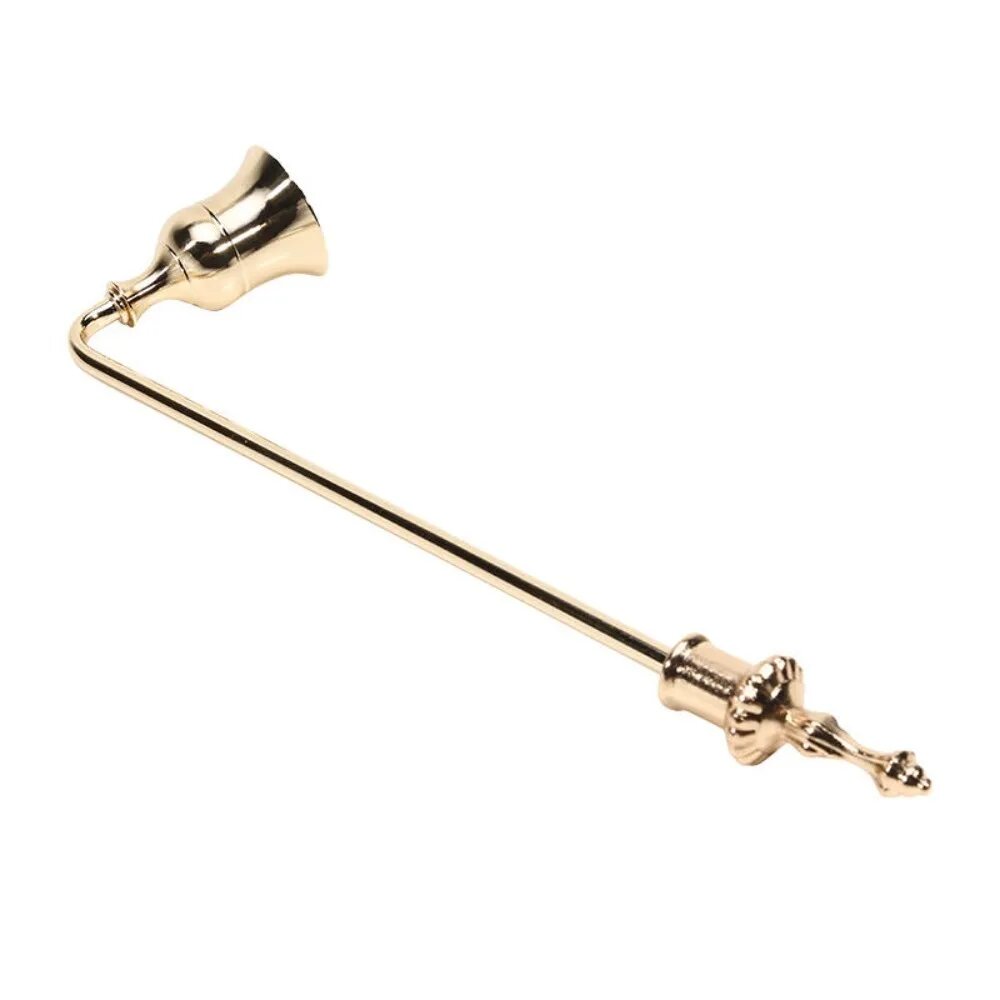 Гаситель для свечей в форме колокола из железа Long Handle Golden