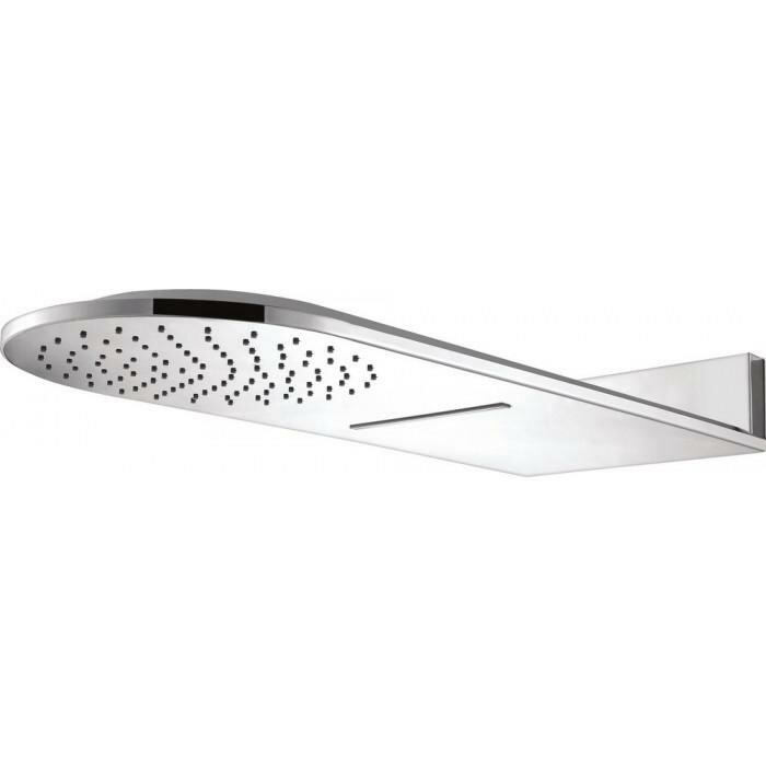 Верхний душ Kaiser SH-500 155х600 мм, хром, настенный, 2 режима струи