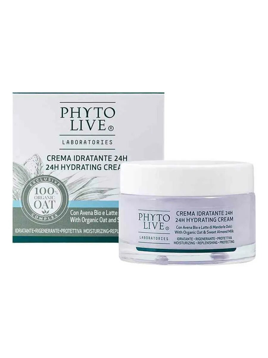 Крем для лица Phyto Live Laboratories 24 часа с овсом и масл