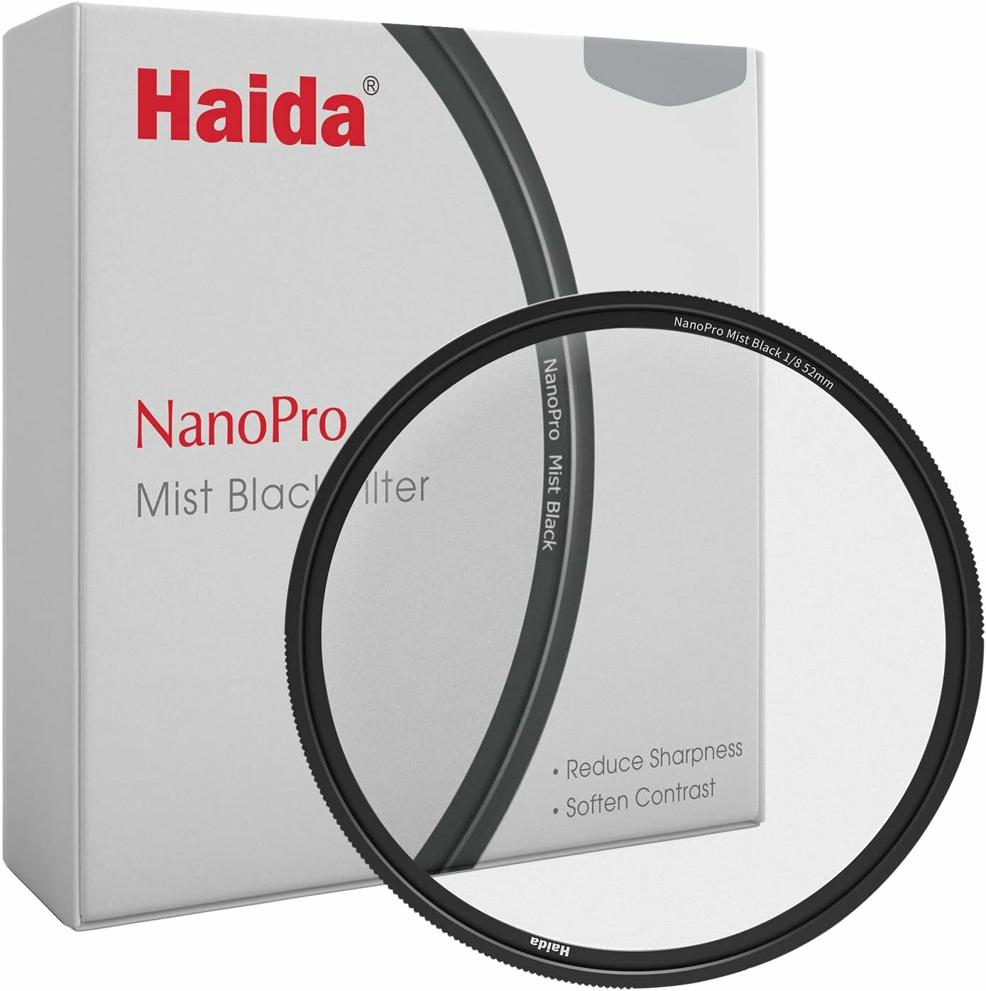 Светофильтр Haida NanoPro Mist Black 1/8, Художественный фильтр, 77мм