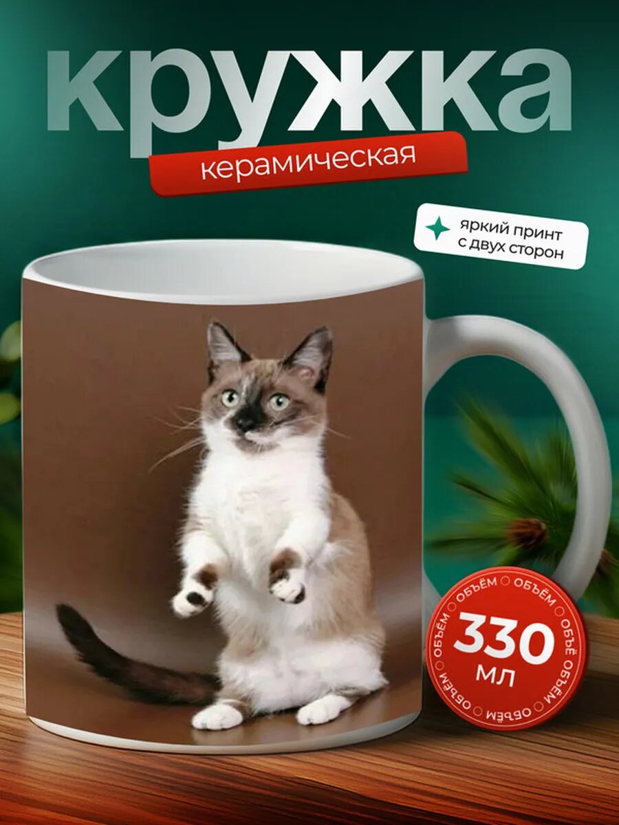 Кружка Гавайский манчкин кот 16,