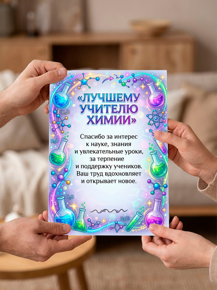 Благодарность учителю химии — фото 1