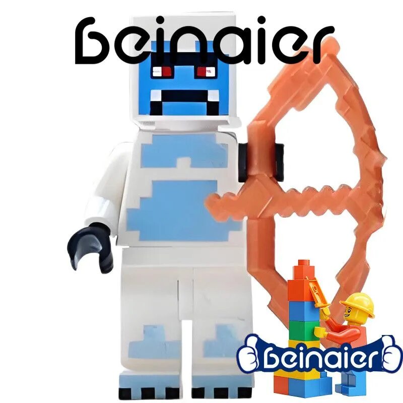 Конструктор Майнкрафт с человечками, совместимый с LEGO, для мальчиков и девочек
