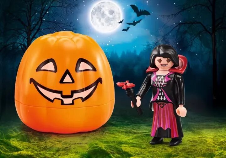 Playmobil-Мир Моби: Сумка из тыквы для женщин-вампиров на Хэллоуин-9895