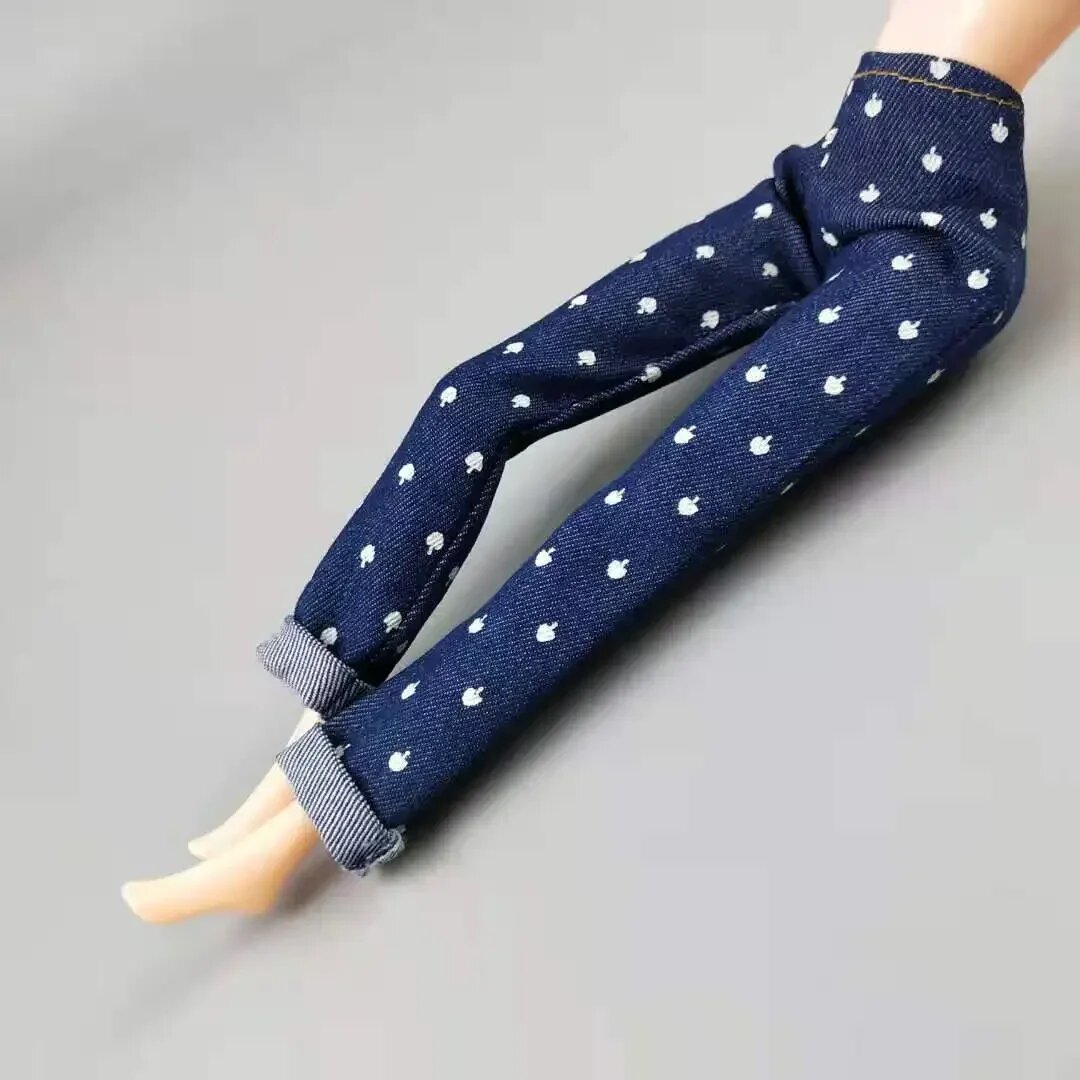 Джинсы для кукол 1/6, темно-синий, pants 7