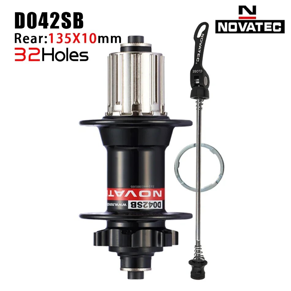 NOVATEC MTB Hub D041SB D042SB 32/36 отверстий черные Rear 32Holes Black