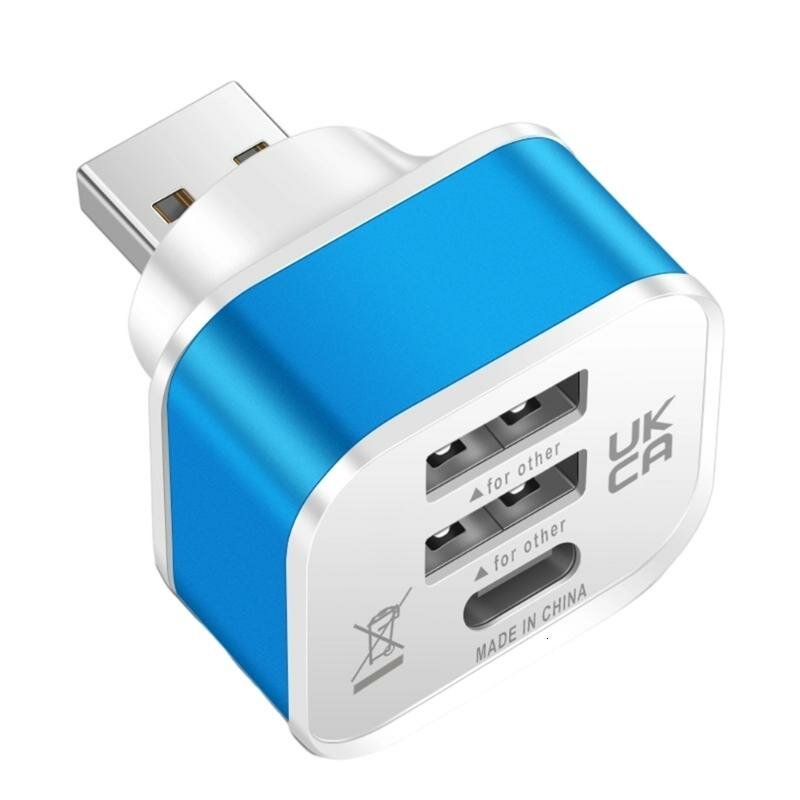 Портативный USB-удлинитель для автомобиля, Синий