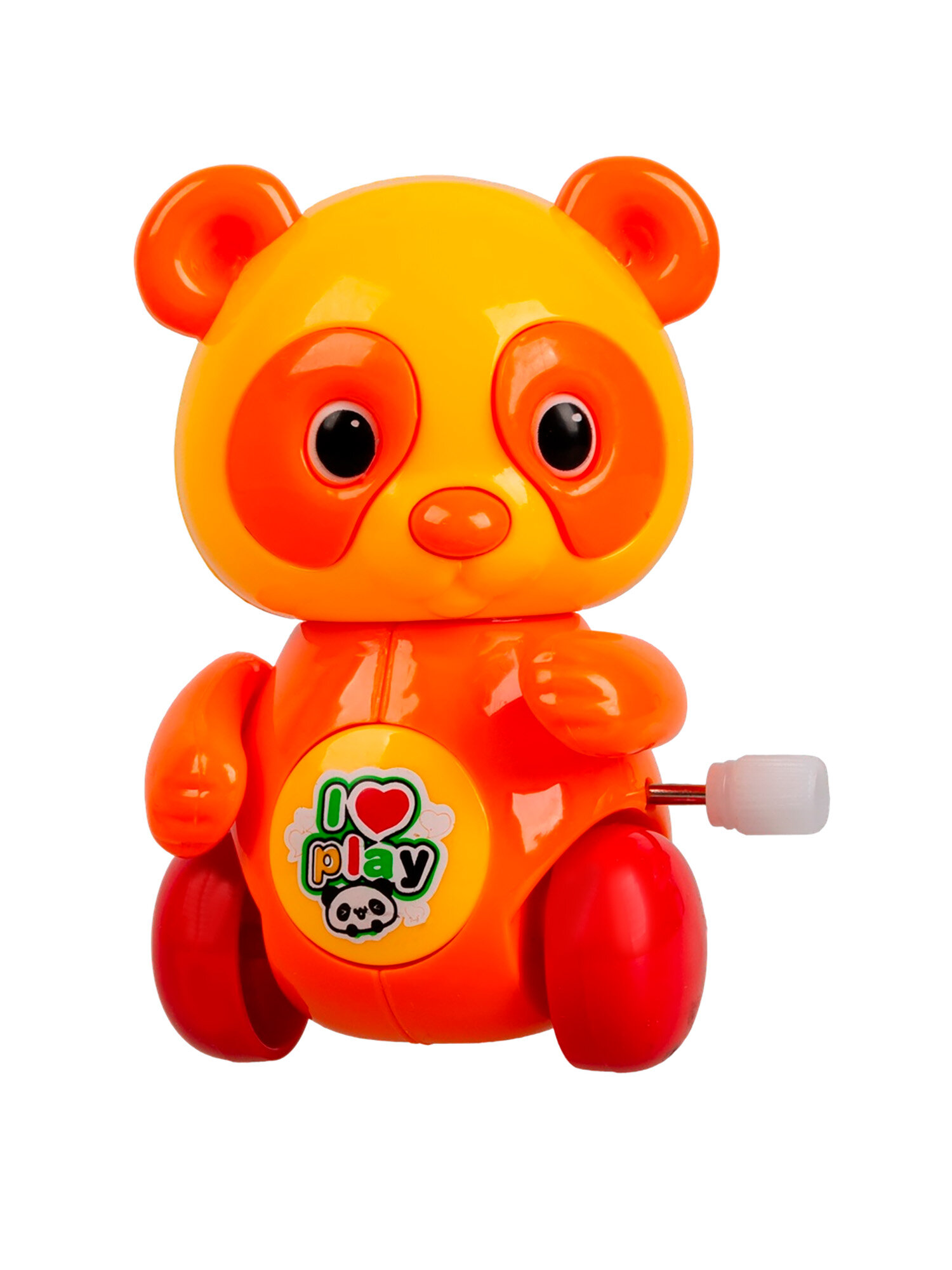 Игрушка заводная Панда TONG DE, пластик, для развития моторики, цвет оранжевый
