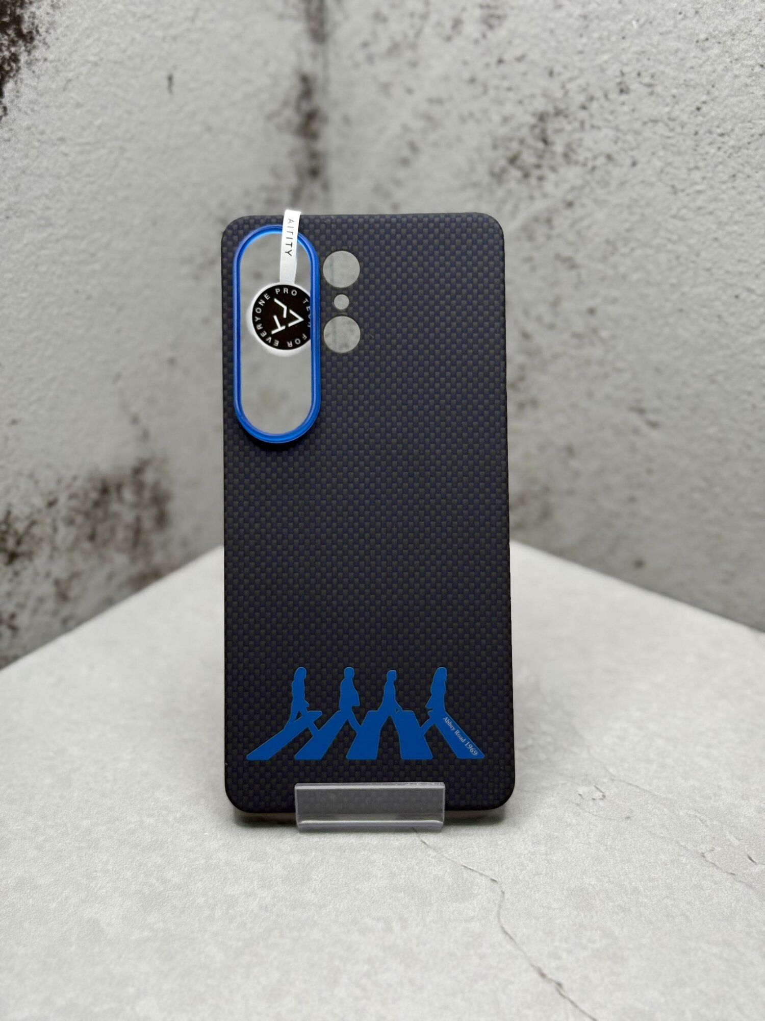 Чехол AIRITY Abbey Road 1969 для Samsung Galaxy S26 Ultra, Карбоновый Магнитный с MagSafe и Защитой Камеры PEEK, Синий