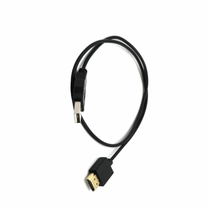 (1 шт.) Кабель HDMI (папа) USB (питание), 0,5 м