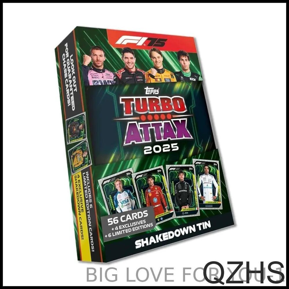 Topps Turbo Attax Formula 1 2025 - Mega Tin - Lightning Lids Спортивная карточка