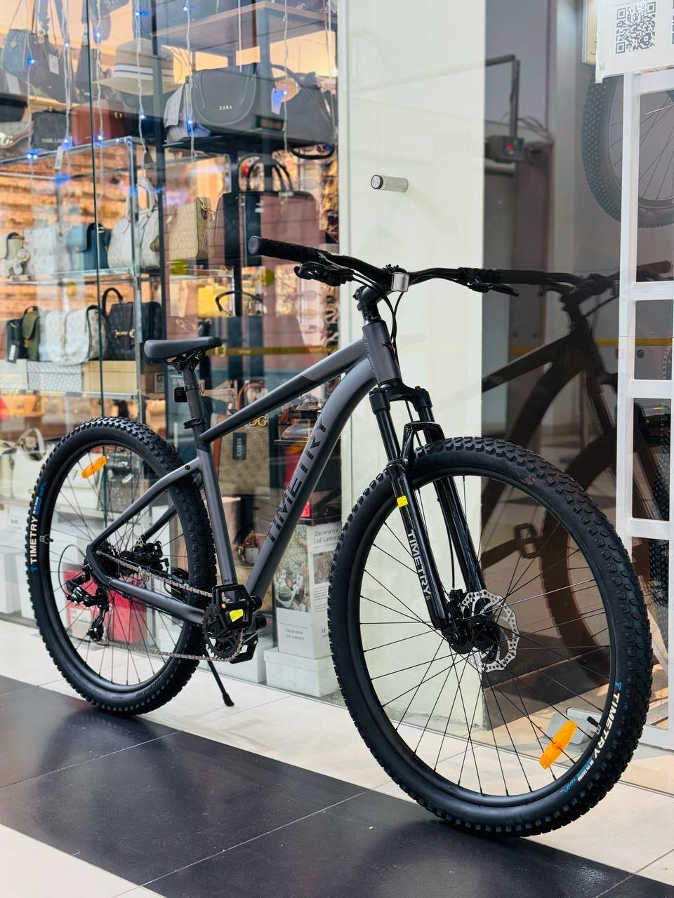 Велосипед горный скоростной TimeTry TT417 9s 29 дюймов 19 рама / взрослый, мужской и женский для прогулки / скоростной, спортивный велик черный