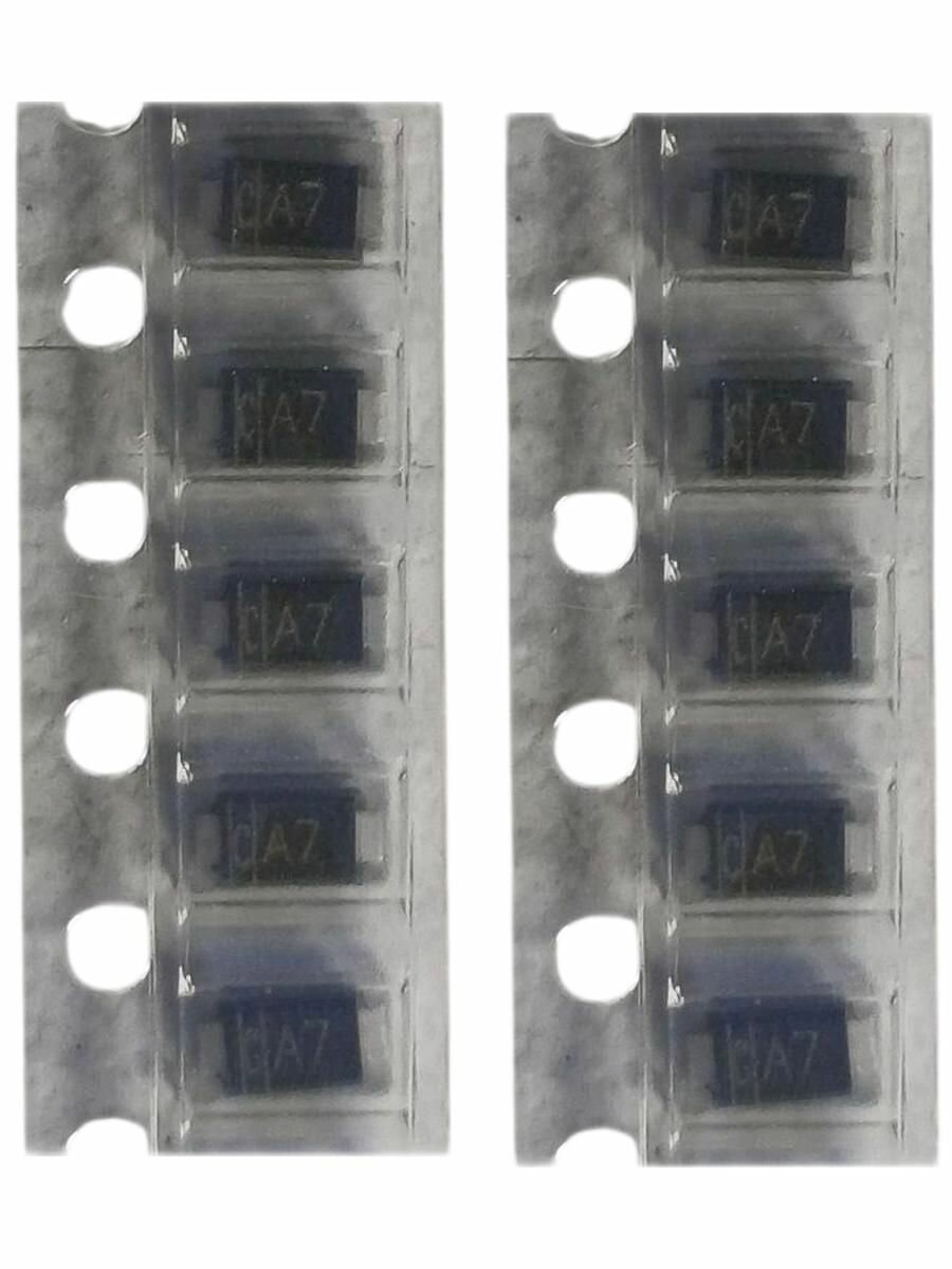 Диод 1N4007W 100В, 0.15А, SOD-123 (A7) - 10 штук