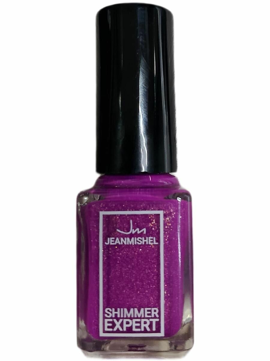 Лак для ногтей SHIMMER Jeanmishel, тон 111, Розово-сиреневый Искрящийся 6 мл