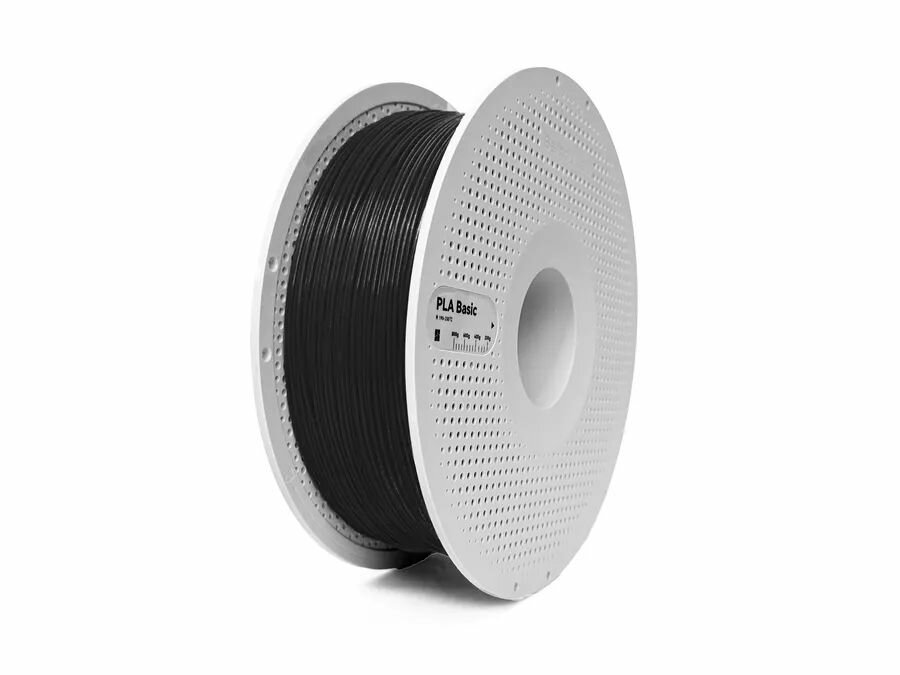 Пластик PLA Basic Black (10101) Bambu Lab, Черный, 1кг, для 3д принтера (на катушке) — фото 1