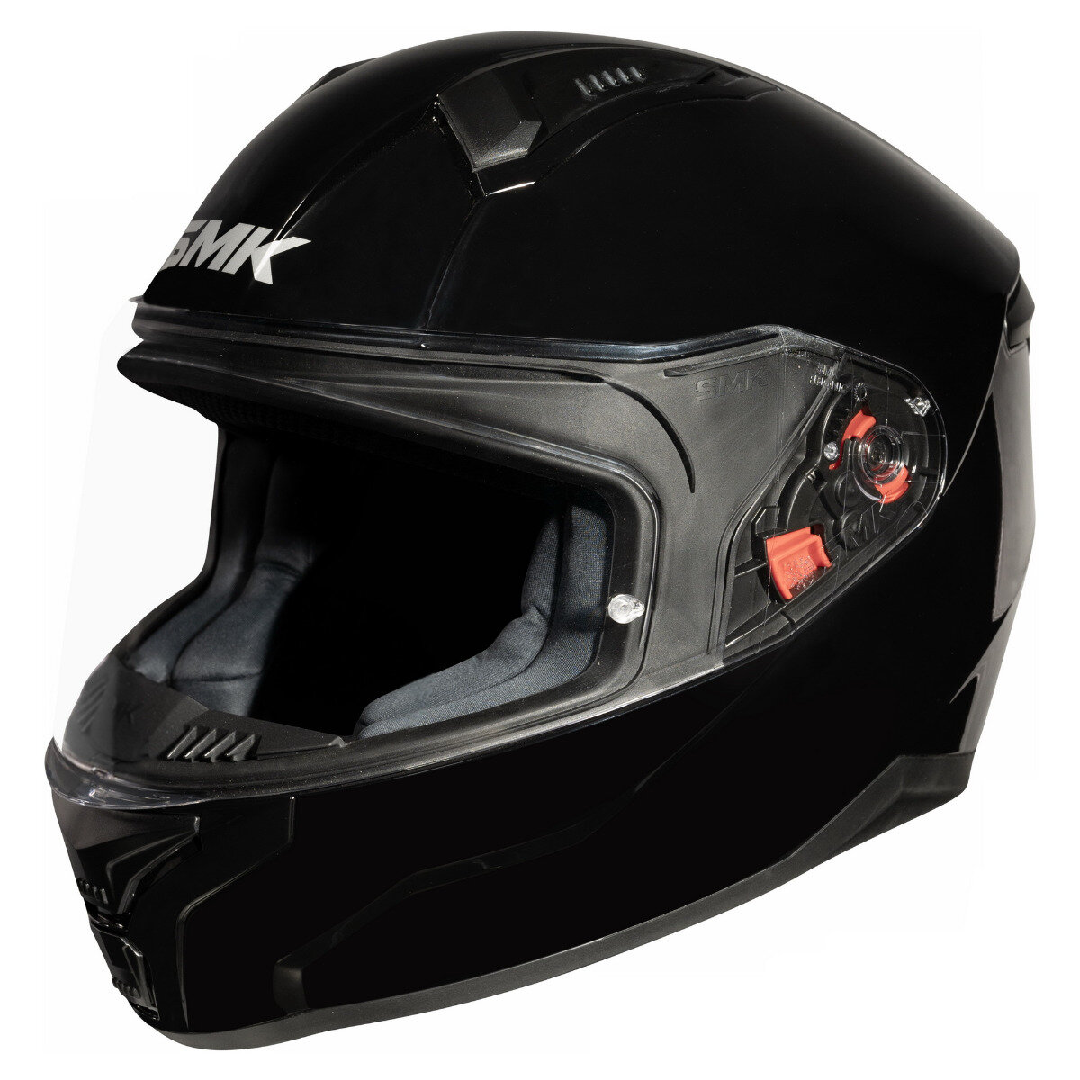 SMK Мотошлем Bionic, цвет Черный Black GL200, Размер L