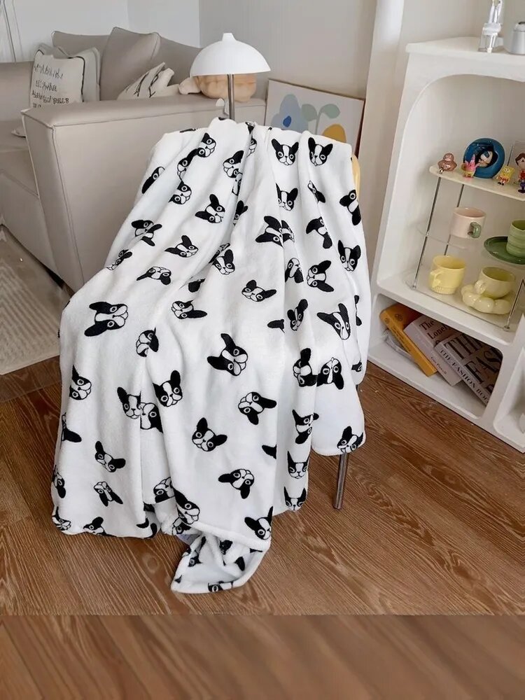 Плед двусторонний , Хлопок, 100 см х 160 см