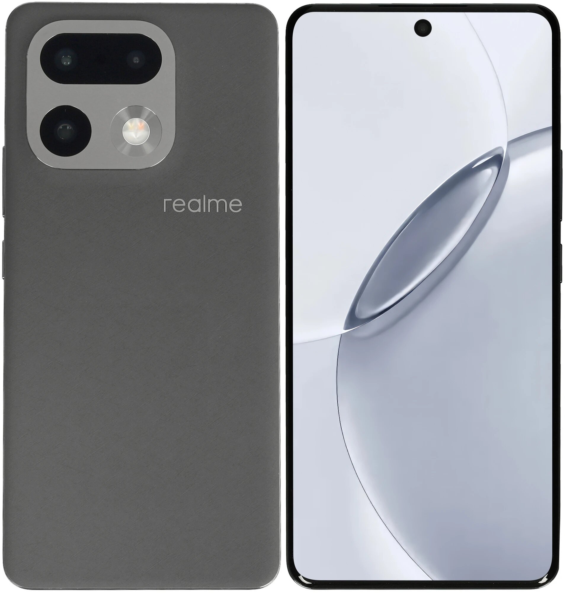 Смартфон realme 16 Pro+ 5G 12/512 ГБ серый, Ростест (EAC), AMOLED, 7000 мАч, стереодинамики