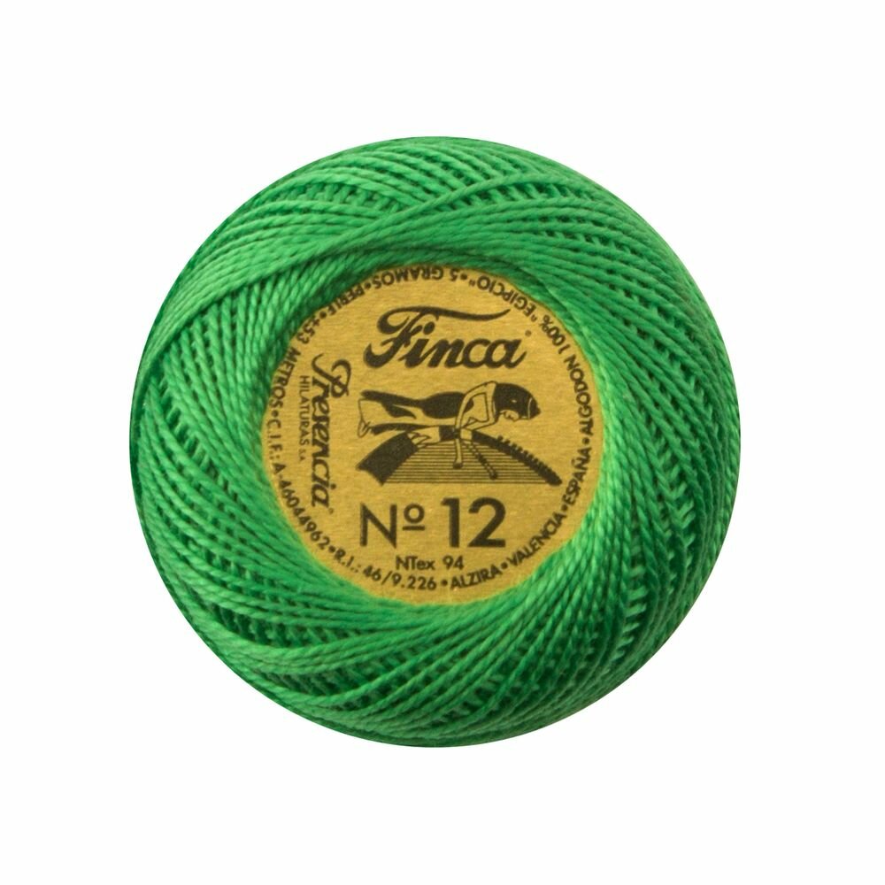 Мулине PRESENCIA HILATURAS "Finca Perle", Жемчужное, №12, однотонный цвет 4396, 1 моток