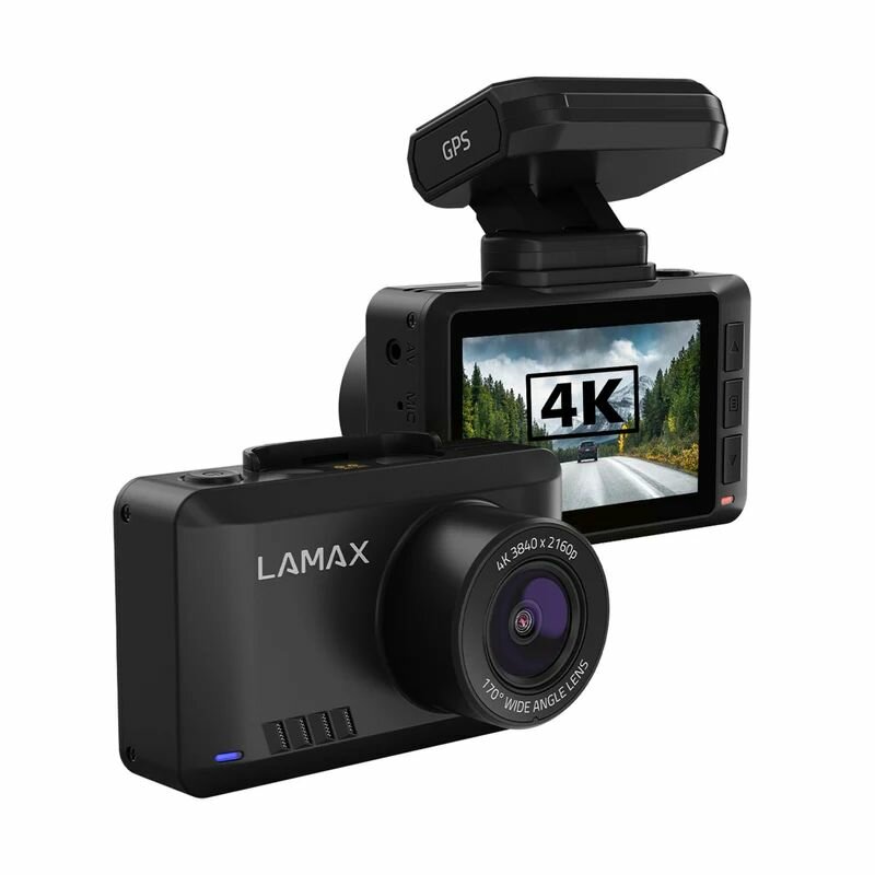 Видеорегистратор Lamax T10, GPS, Wi-Fi, 4K, FullHD, магнитный, с режимом парковки