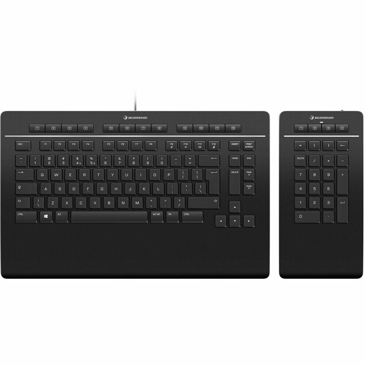 Клавиатура проводная 3Dconnexion 3DX-700092 Keyboard Pro with Numpad проводная USB черный