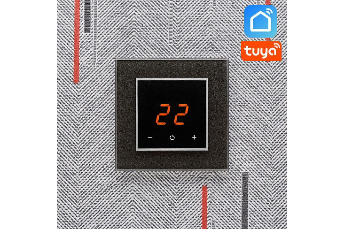 Терморегулятор Aura ORTO WiFi 0337 Black Starlight (сияющий черный) умный дом Tuya