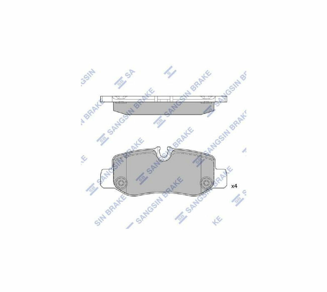 Колодки тормозные дисковые SANGSIN SP4130 для MERCEDES Viano, Vito (W447)