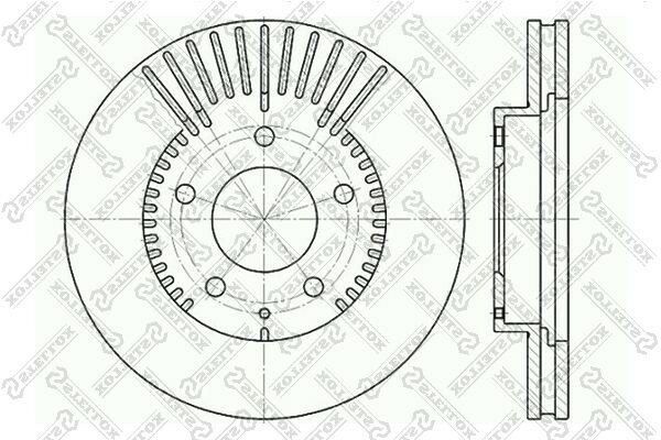 6020-3254V-SX Диск тормозной MAZDA MPV/XEDOS 9 2.0/2.3/2.5 93-