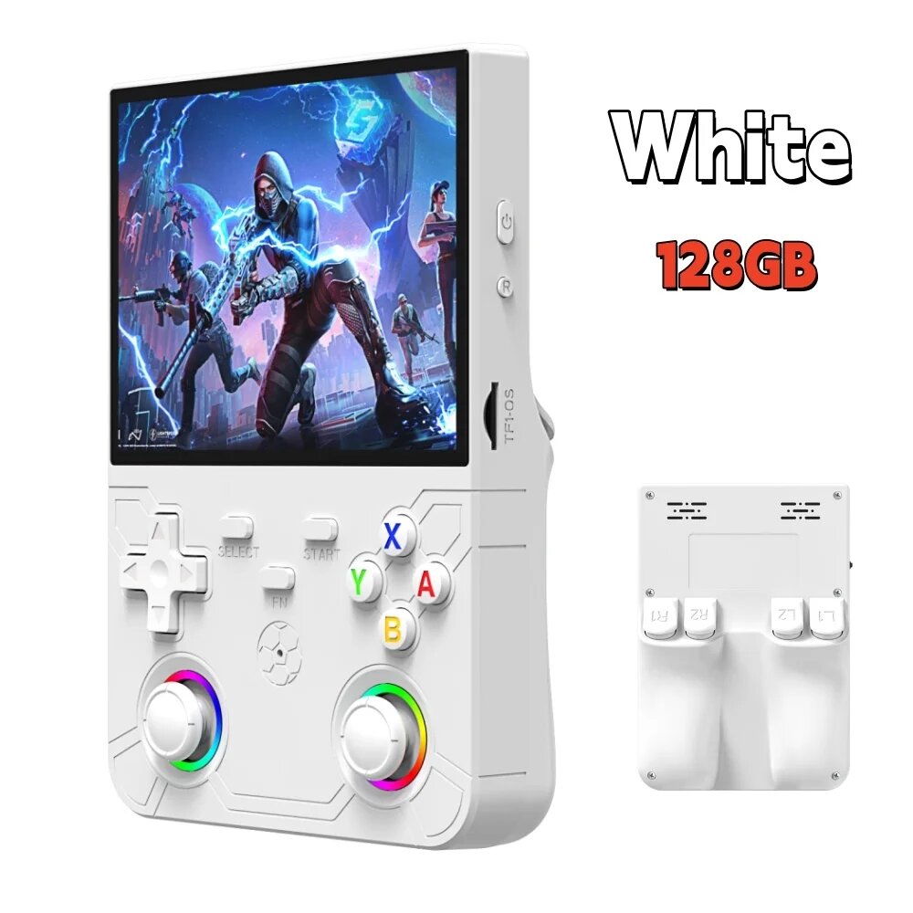 Портативная игровая консоль R36 Ultra X, Белый, 128 ГБ
