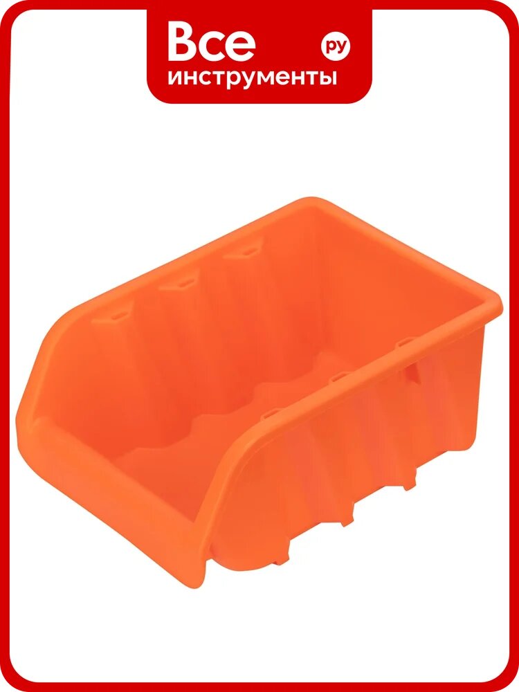 Лоток для метизов Stels 90800, полипропилен, оранжевый, 16 см x 11,5 см x 7,5 см
