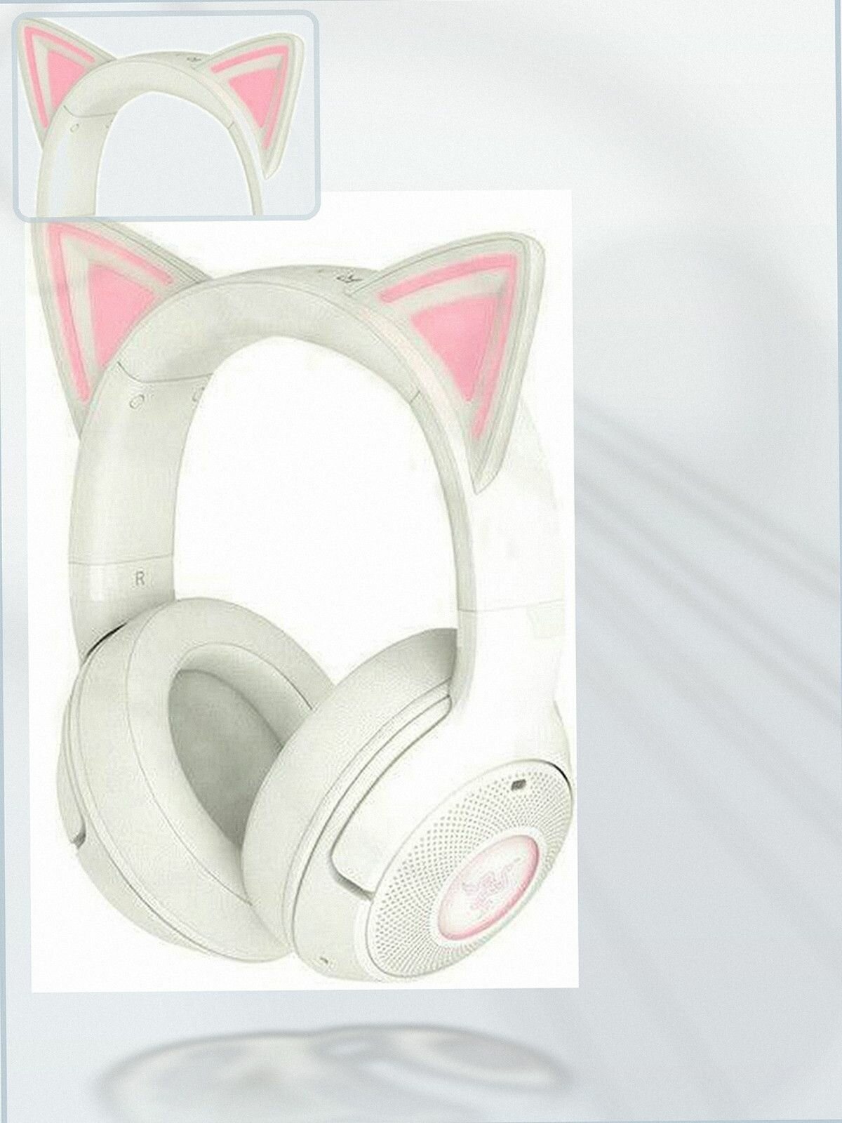 Razer Kraken Kitty V2 BT беспроводные игровые наушники белые с RGB и микрофоном
