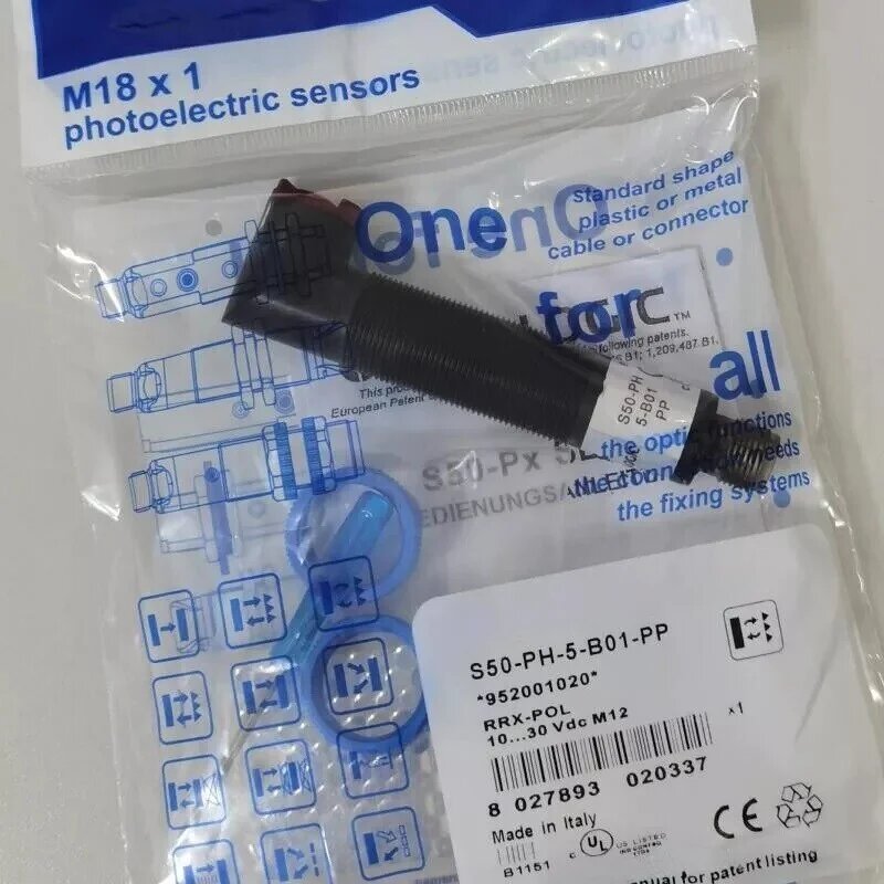 Новый фотоэлектрический датчик DATALOGIC S50-PH-5-B01-PP, 1 шт