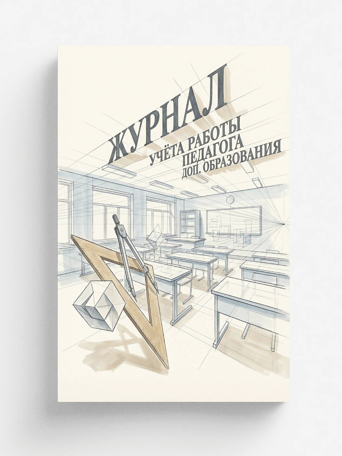Журнал учета работы педагога: А5, мягкая обложка. С тематическими разделами, дизайнерское оформление