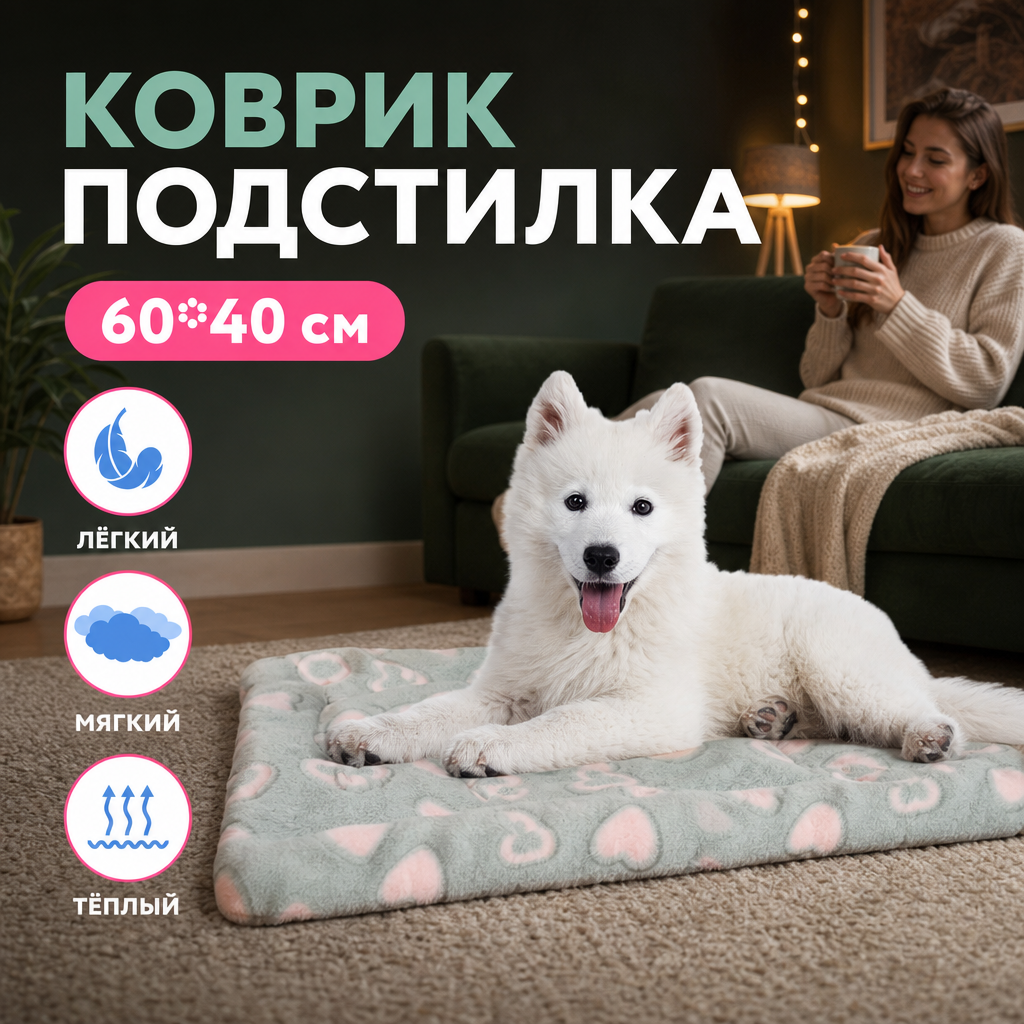 Аксессуар для кошек и собак, нескользящий, легко чистить