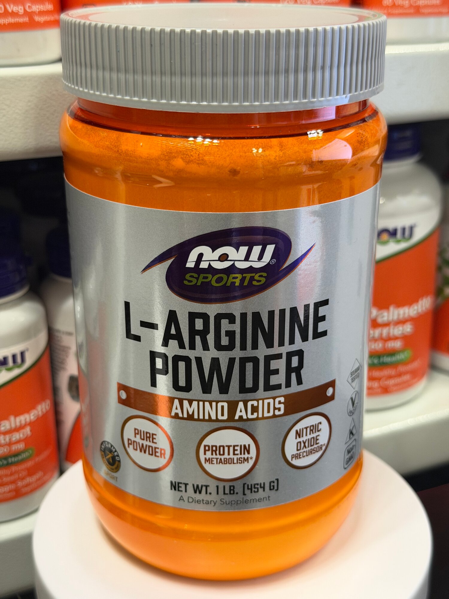 NOW Arginine Powder (454 гр) - Аргинин в порошке для роста мышечной массы