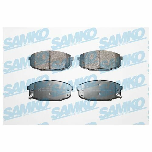 Колодки тормозные дисковые (комплект 4 шт.) Samko 5SP1375 для Hyundai i30; Kia Carens II, Ceed, PRO CEED ED