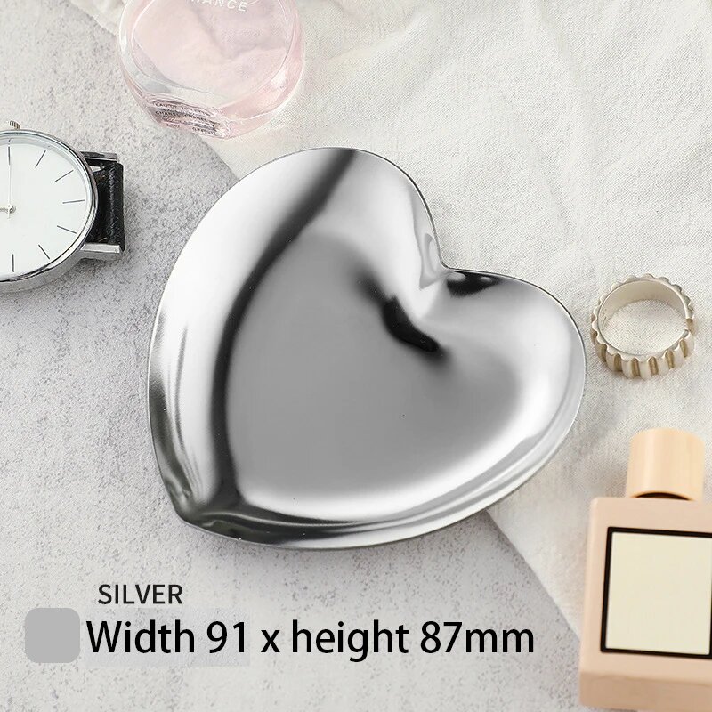 Металлический овальный поднос из нержавеющей стали Silver love