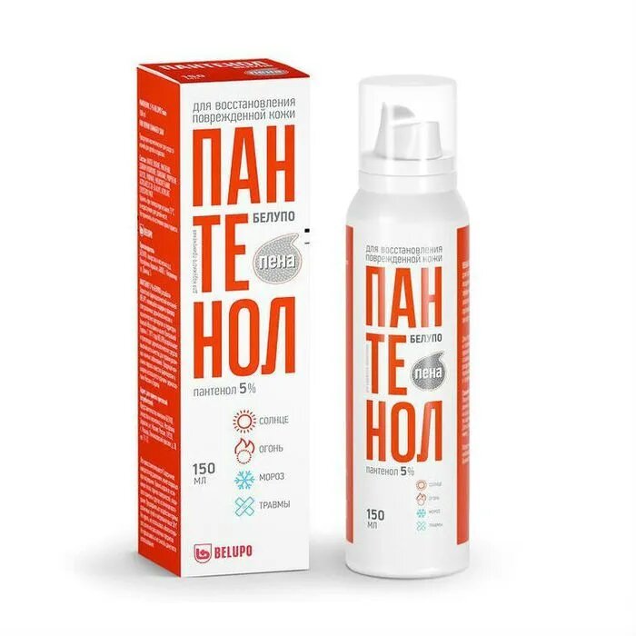 Пантенол Белупо 5% Пена 150мл