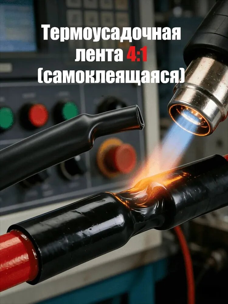 Термоусадочная лента 4:1 (самоклеящаяся), 1/2/3 рулон