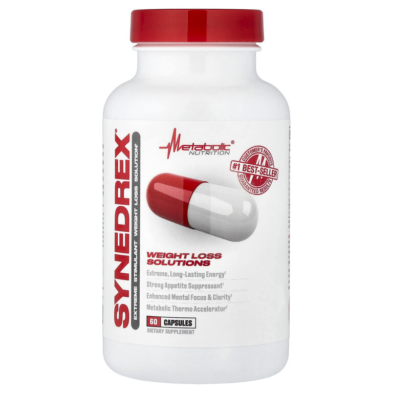 Metabolic Nutrition Synedrex, экстремальный стимулятор для снижения веса, 60 капсул из США