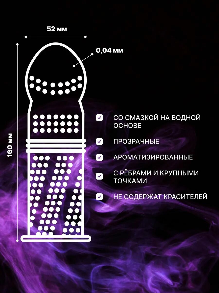Презервативы с усиками и пупырышками ребристые 10шт