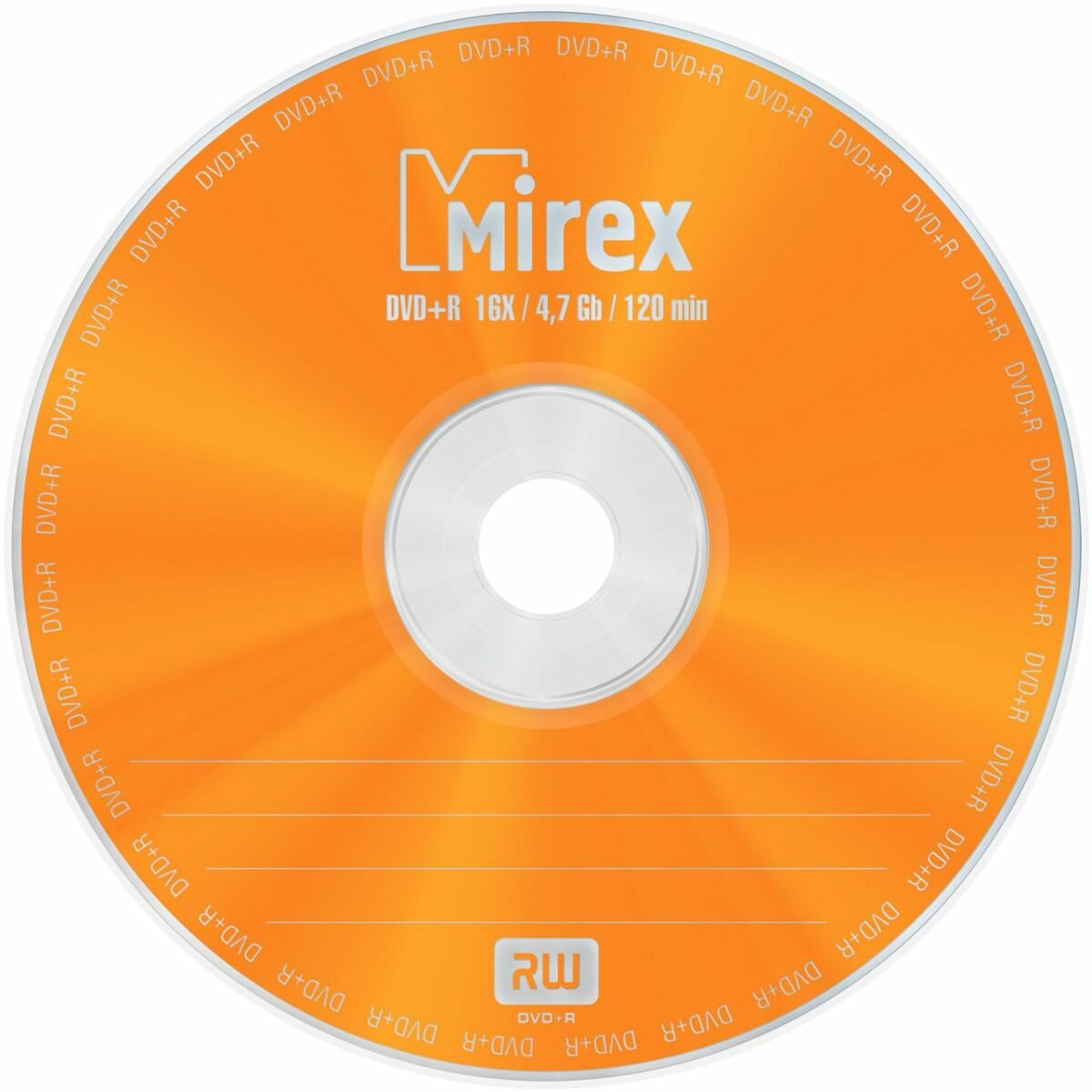 Оптический диск DVD+R Mirex 4.7Gb, 16x, cake box, 50шт. (UL130013A1B)