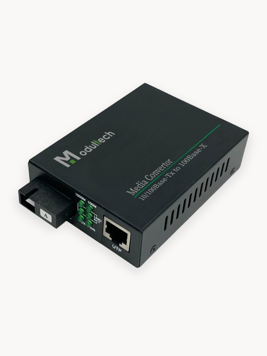 Медиаконвертер WDM, 20 км, 10/100Base-T – 100Base-FX, Tx:1310/Rx:1550, RJ-45, SC