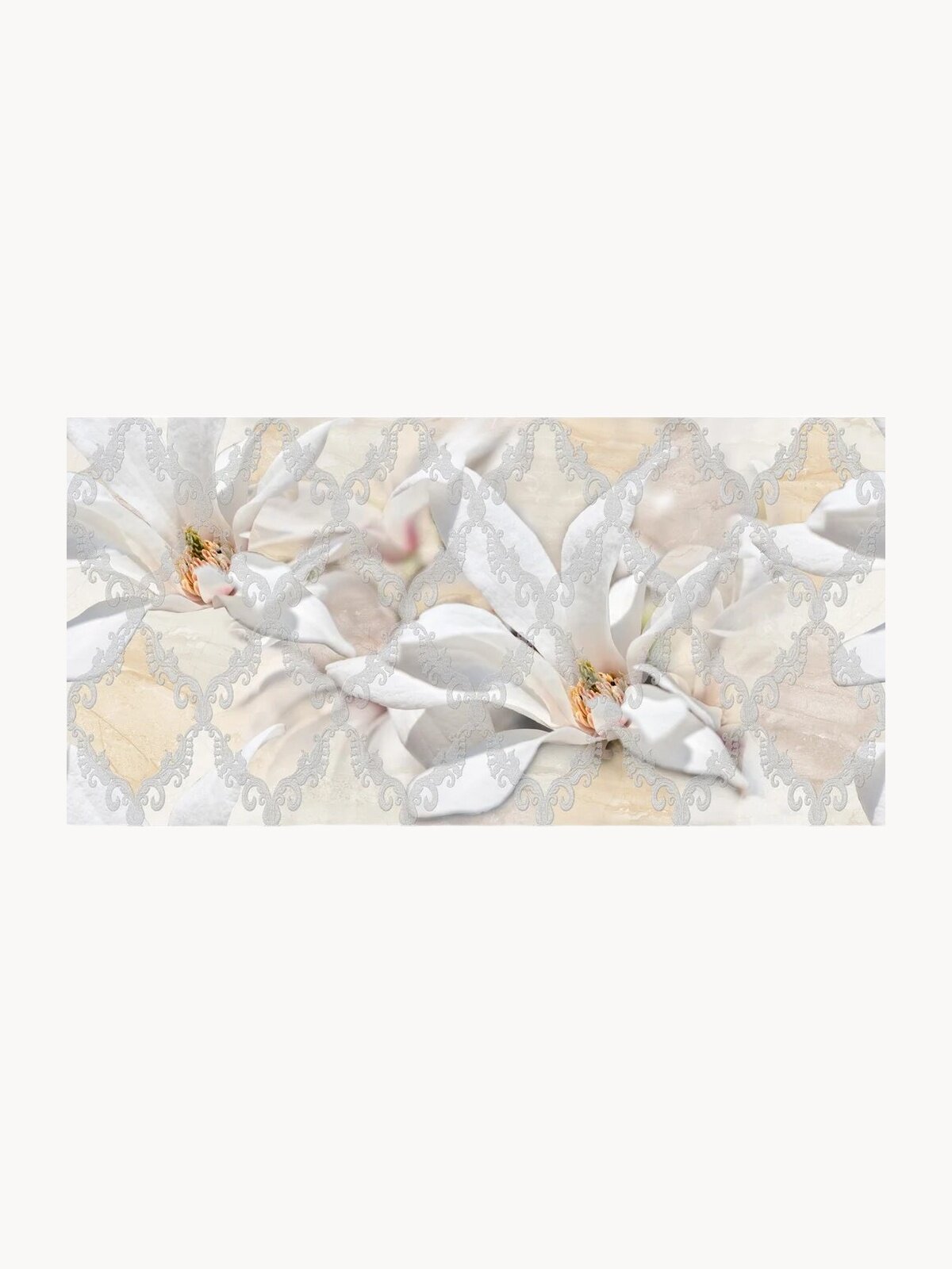 Декор Beryoza Ceramica ВК Дубай 5 светло-бежевый, 250x500x8 мм, 1 шт. ТГ-00003942, 8 мм