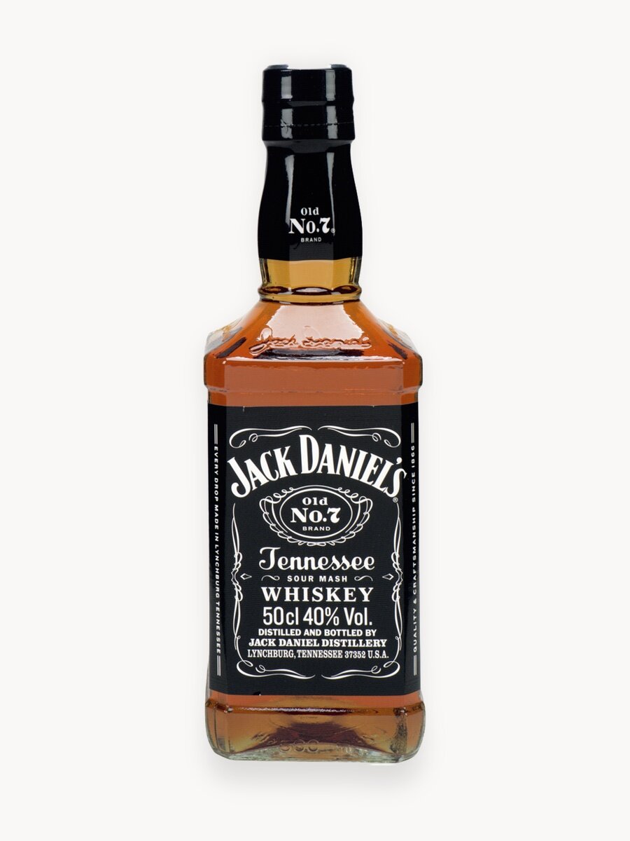 Виски "Jack Daniel's" Old No. 7, купажированный, 0,5 л, США, 40%