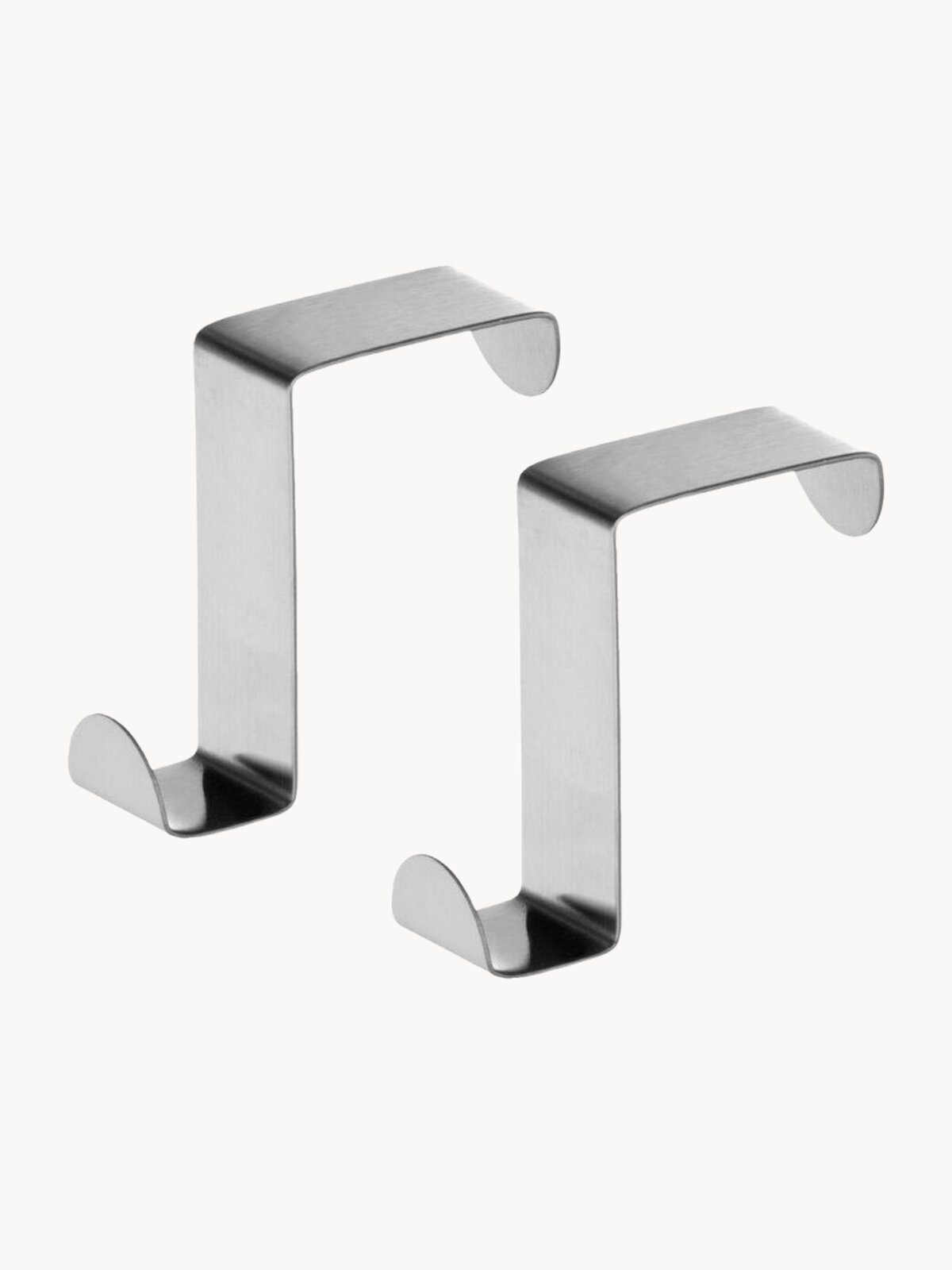 Крючок Tatkraft "Seger", нержавеющая сталь, двусторонний, для дверей и выдвижных ящиков, 2 шт