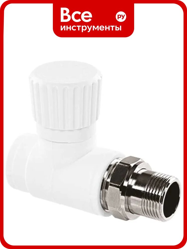 Вентиль для радиаторов TEBO PPR 20x1/2" НР прямой 030060401