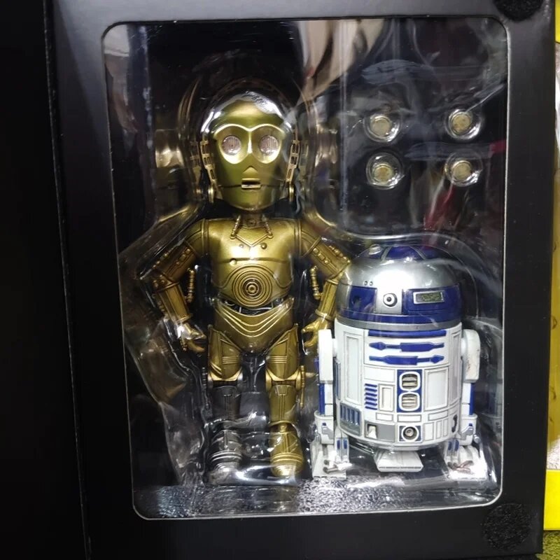 Herocross Starwars Звездные войны игрушки R2d2 и C3po сплав мобильный подлинный портативный модный игровой праздничный орнамент подарки игрушки